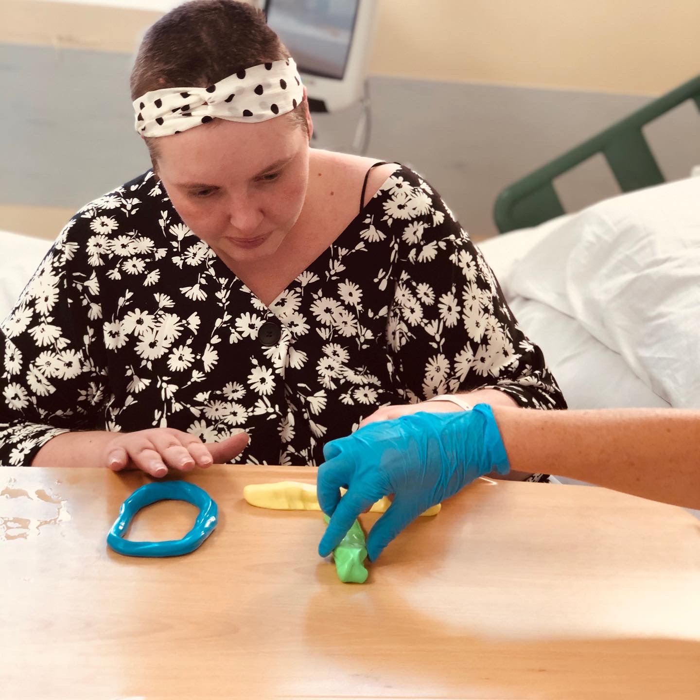 Occupational therapist thanks NHS staff who saved her and shows her ...