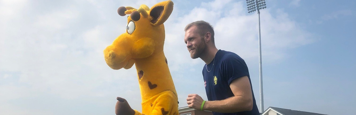 GNCH Mascot Fudge bowled over by GNR Training session with Durham ...