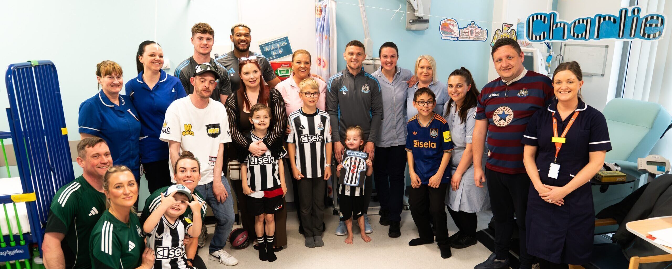 Kieran Trippier, Joelinton and Alex Murphy make special visit to ...